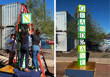 Block Party: PC Students Stack Up Public Art Success | Phoenix College